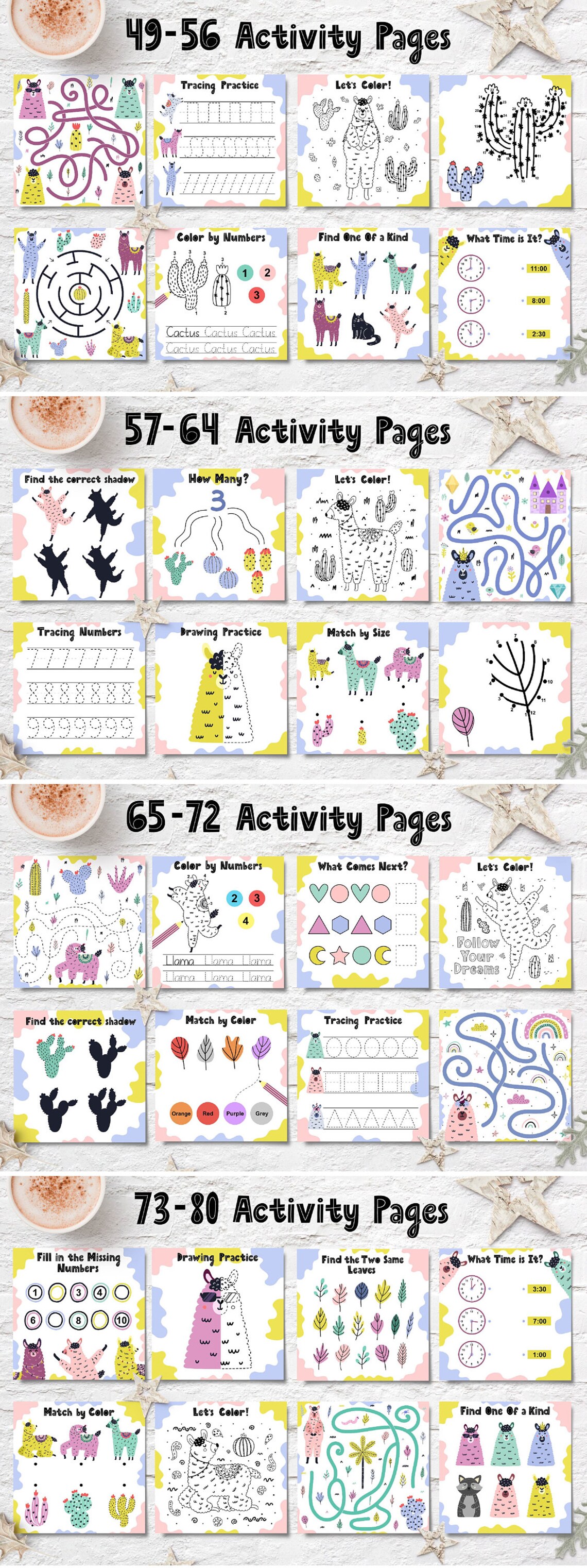 Printable Activity Book Pdf Eps Jpg Maze Puzzle Dot to Dot | Etsy