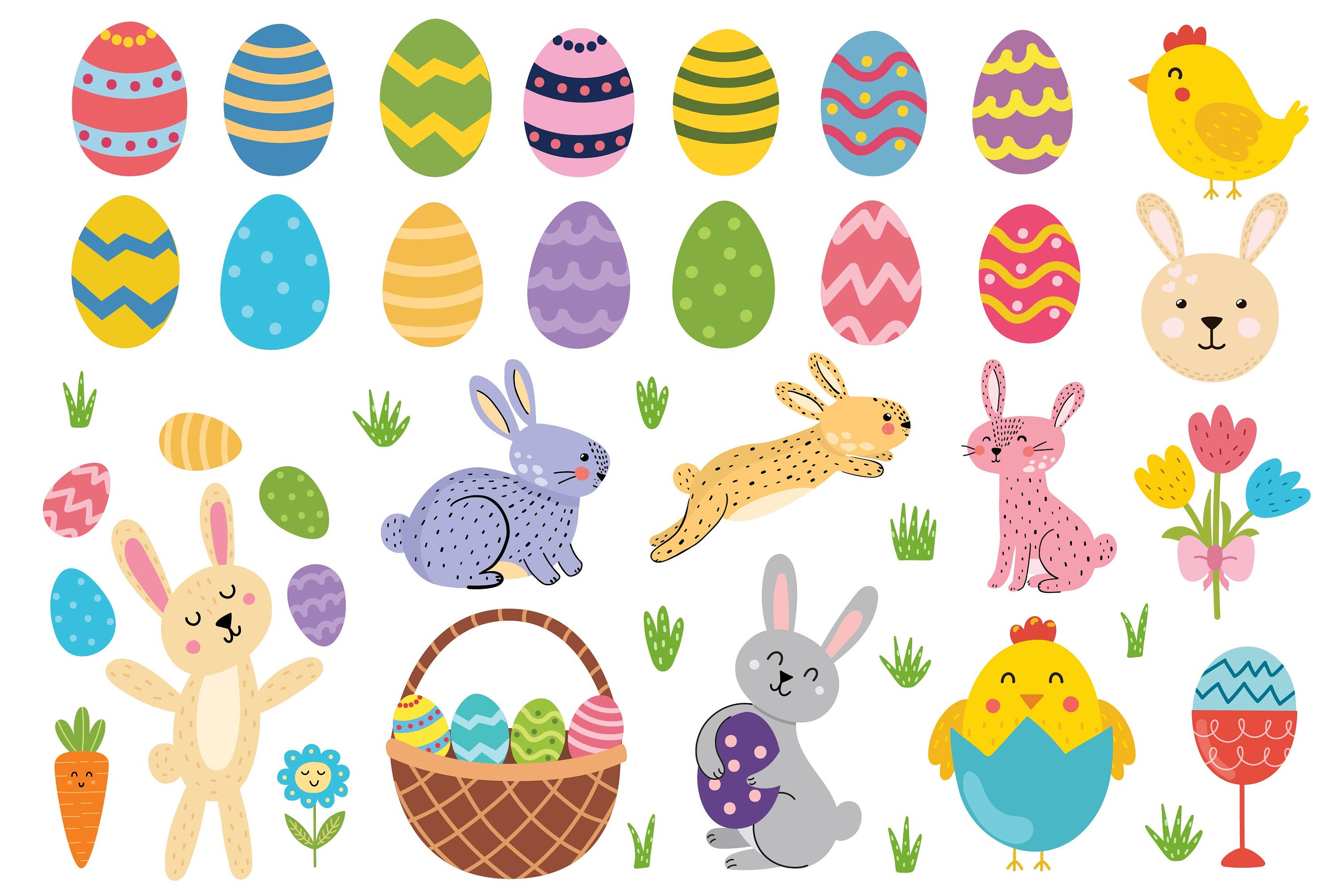 Easter Clipart Easter Cards Easter Digital Paper Easter | Etsy