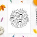 Autumn Halloween Mandala Coloring Book, Circle Shape Printable Coloring ...