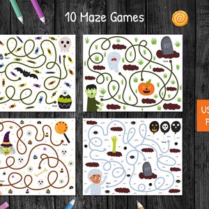 Halloween Activity Book Printable, Halloween Busy Book for Toddlers ...