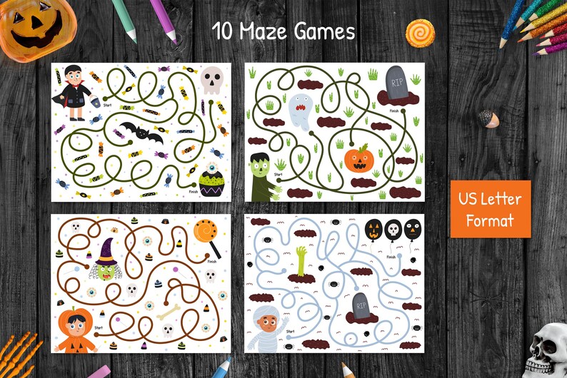 Halloween Activity Book Printable, Halloween Busy Book for Toddlers ...