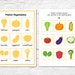 Fruits Sorting Busy Book Printable Fruits and Vegetables Busy - Etsy
