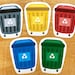 Waste Sorting Busy Book Printable Game for Toddlers, Trash Sorting ...