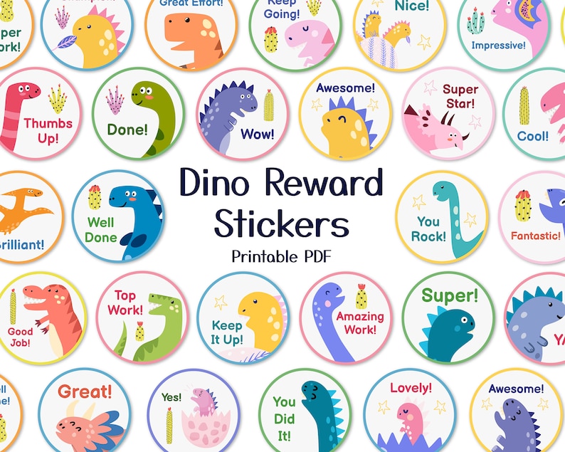 Teacher Reward Stickers Printable Pdf Circle Stickers for - Etsy