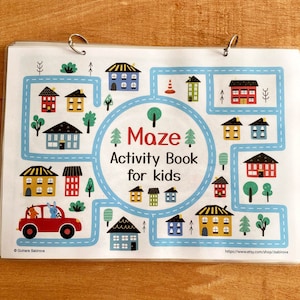 Maze Activity Book Printable, Busy Book for Toddlers Maze Games Maze ...