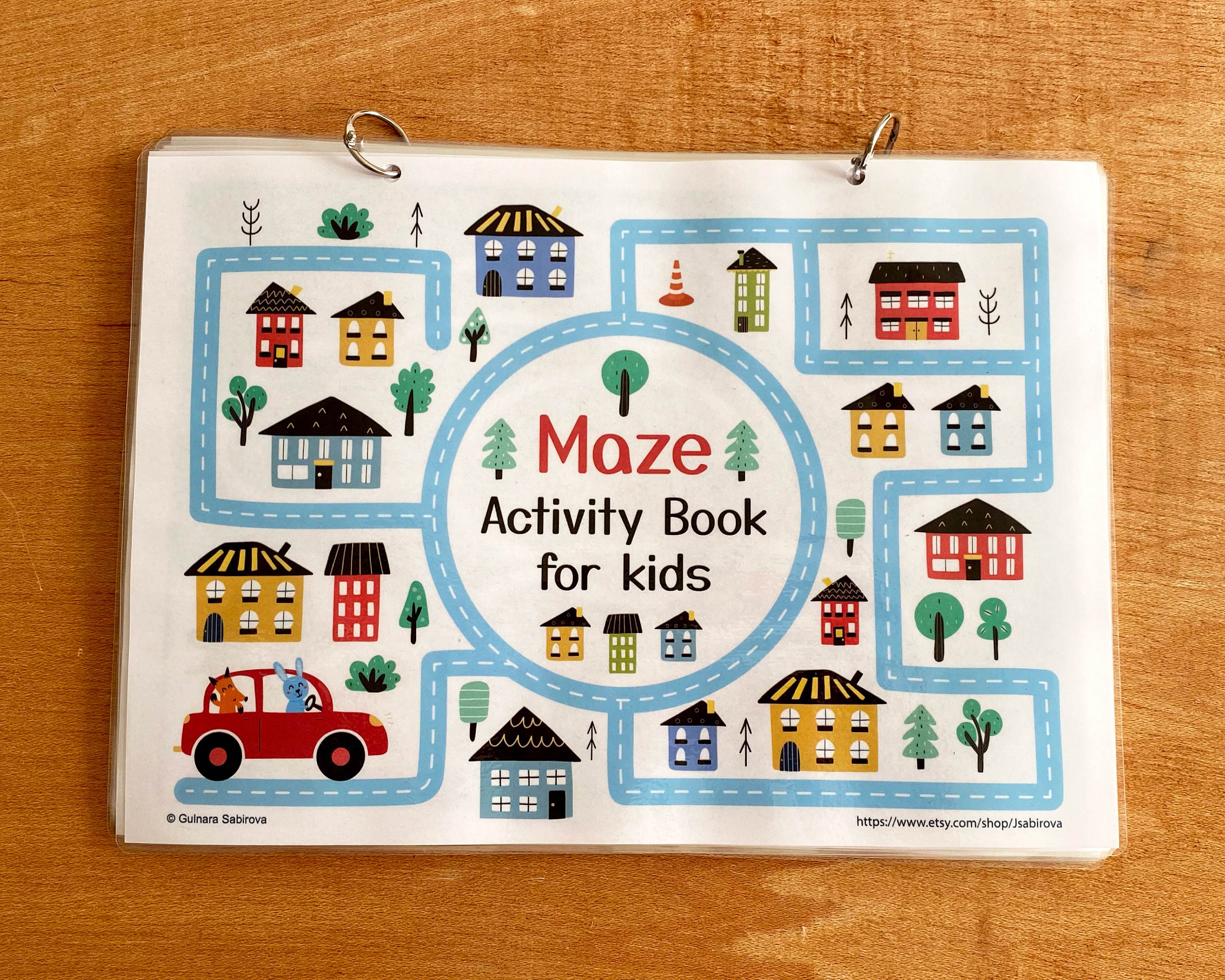 Maze Activity Book Printable Busy Book for Toddlers Maze - Etsy Australia