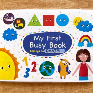 Busy Book Printable, Toddler First Busy Book Pdf, Preschool Learning ...