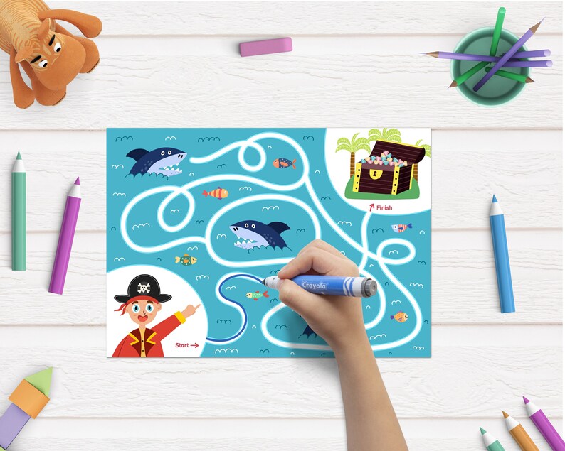 Maze Activity Book Printable Busy Book for Toddlers Maze - Etsy