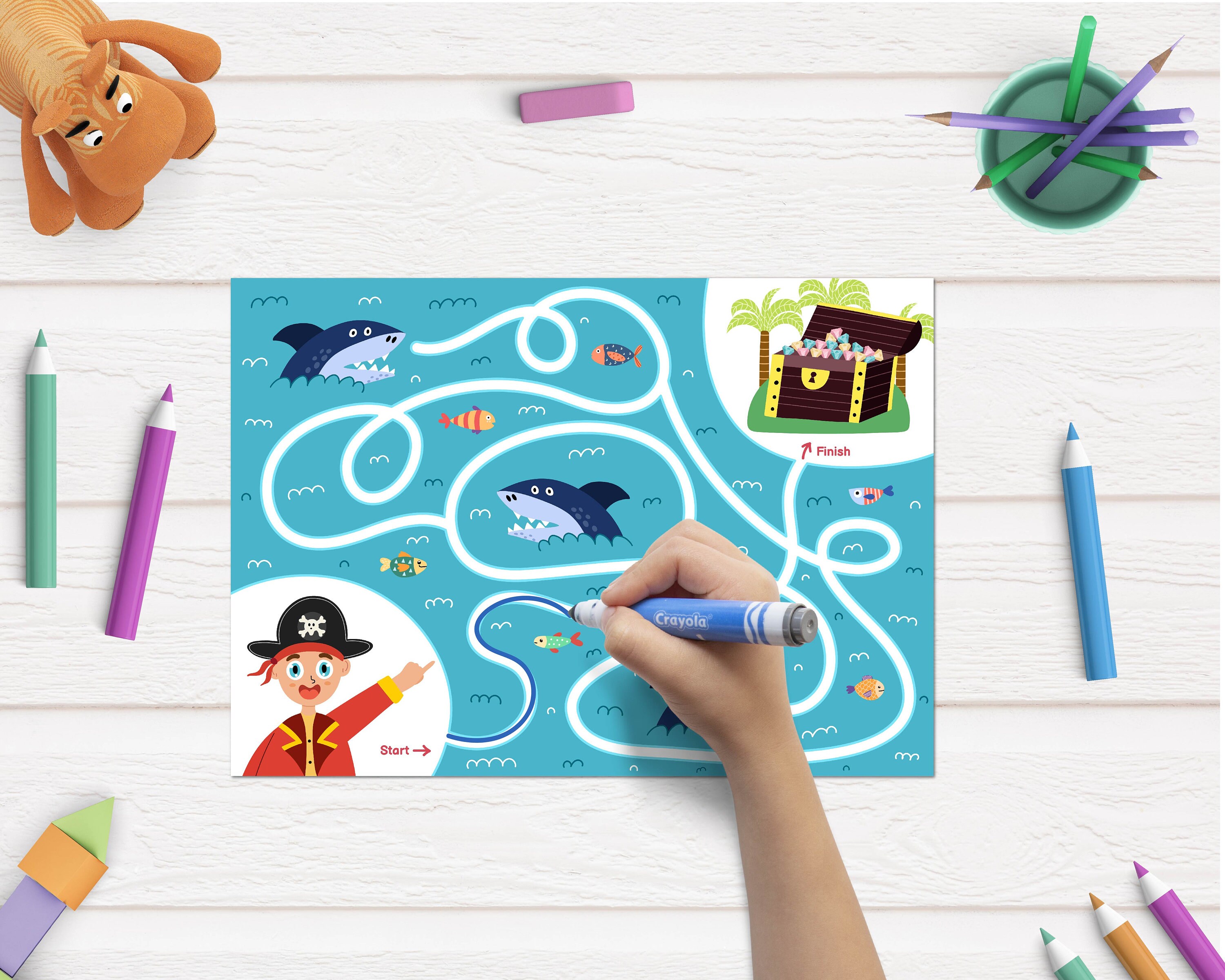 Maze Activity Book Printable Busy Book for Toddlers Maze - Etsy Australia