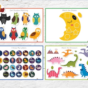 Busy Book Printable, Toddler First Busy Book Pdf, Preschool Learning ...