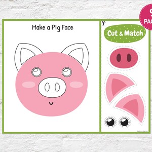 Farm Animals Busy Book, Cut and Match Games for Kids, Farm Activity ...