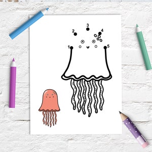 6 Dot to Dot Printable Coloring Activities PDF, Super Simple Pages 1-5 ...
