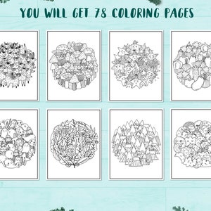 Coloring Book Bundle, Printable Coloring Pages Pdf for Adults and Kids ...