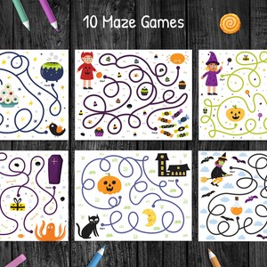 Halloween Activity Book Printable, Halloween Busy Book for Toddlers ...