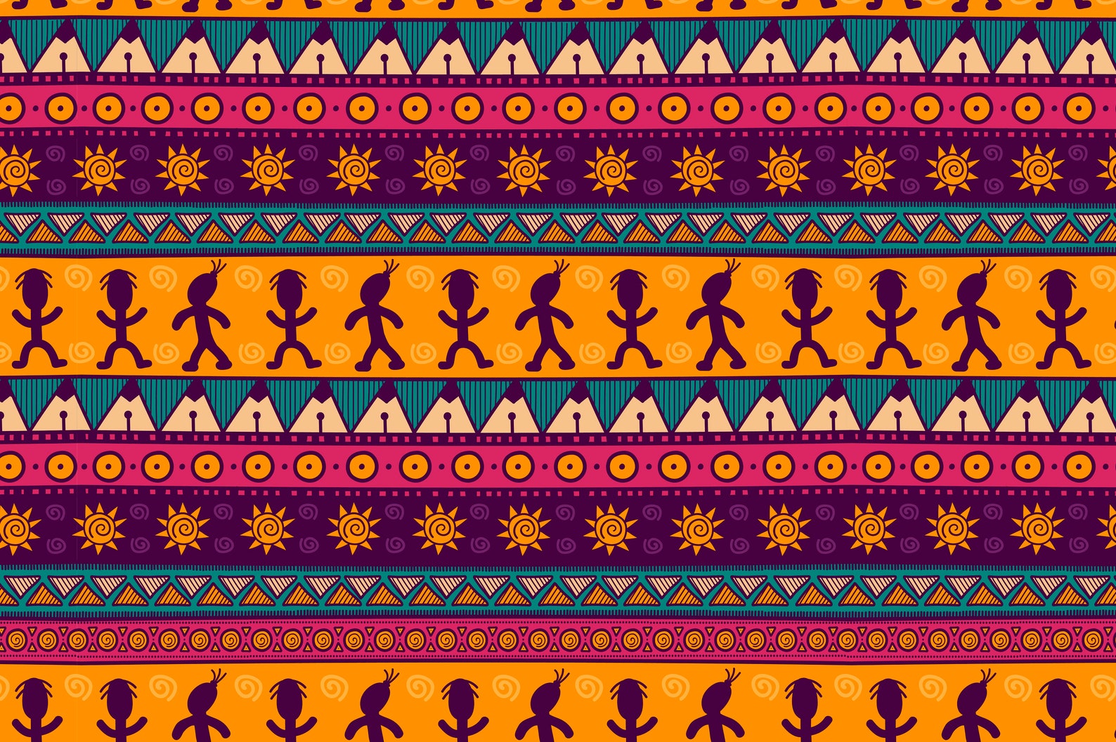 Tribal Digital Paper Pack / Ethnic Seamless Patterns / - Etsy