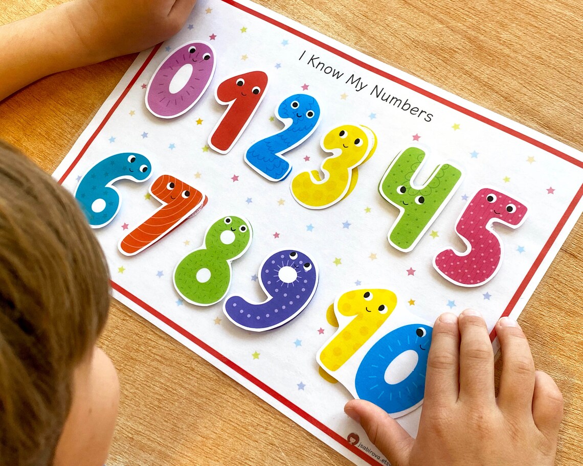 Numbers Busy Book Page, I Know My Numbers Matching Worksheet for ...