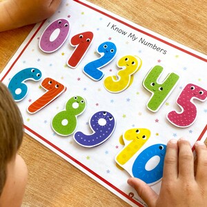 Numbers Busy Book Page, I Know My Numbers Matching Worksheet for ...