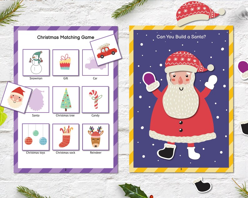 Christmas Busy Book for Toddlers Printable Busy Binder | Etsy