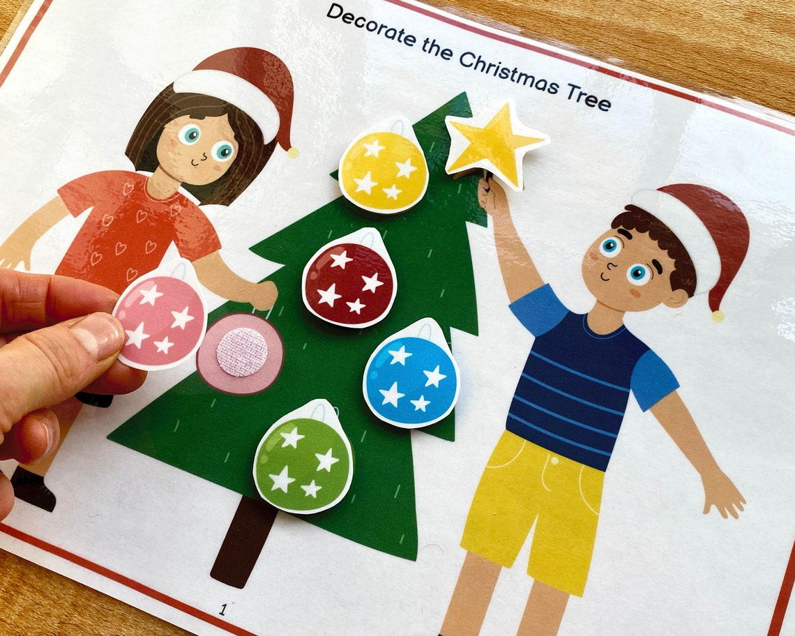 Christmas Busy Book Toddler Busy Book Printable Quiet Book - Etsy