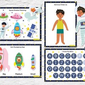 Space Busy Book Printable, Toddler First Busy Book Pdf, Toddler Busy ...
