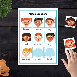 Emotions Toddler Busy Book Printable PDF, Busy Binder, Quiet Book ...