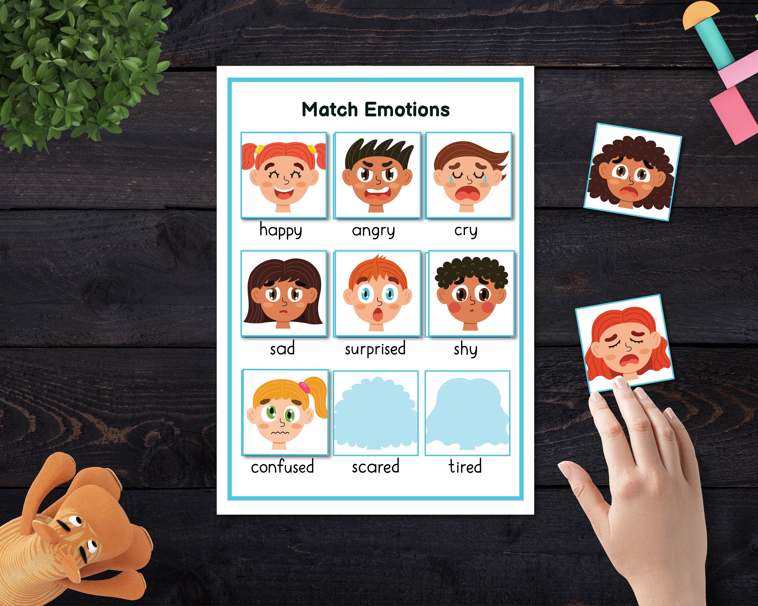 Emotions Toddler Busy Book Printable PDF, Busy Binder, Quiet Book ...