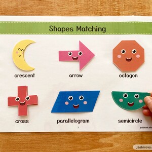 Shapes Busy Book for Toddlers, Printable Baby Quiet Book, Shapes ...