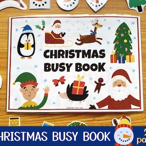 Christmas and Winter Busy Book Bundle for Toddlers, Set of 3 Toddler ...