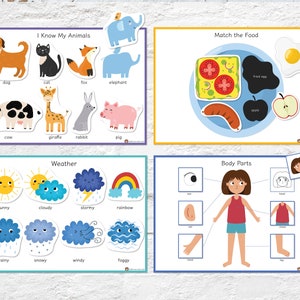 Busy Book Printable, Toddler First Busy Book Pdf, Preschool Learning ...