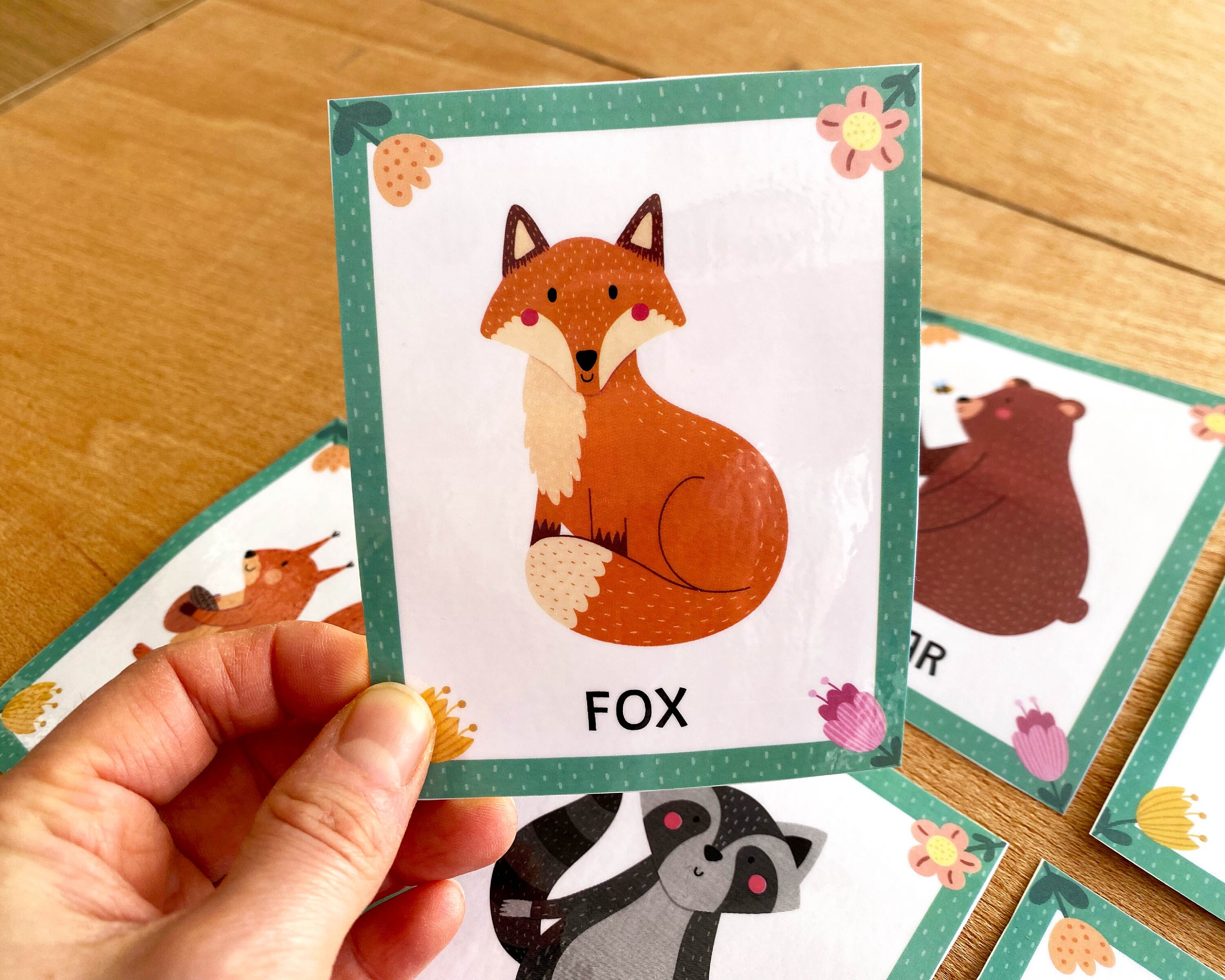 Forest Animals Flashcards Pdf, Woodland Animals Flash Cards Printable ...