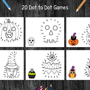 Halloween Activity Book Printable, Halloween Busy Book for Toddlers ...