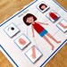 Body Parts Busy Book Page, Body Parts Matching Worksheet for Toddlers ...