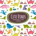 Dinosaurs Clipart and Digital Paper Set / Cute Dinos Seamless Pattern ...