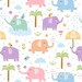 Elephants Clipart and Digital Paper / Animals Clipart and - Etsy