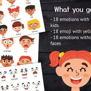 Emotions Clipart, Kids Faces Emotions Clip Art, Feelings Faces Kids Png ...
