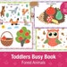 Forest Busy Book for Toddlers, Quiet Book Pdf, Forest Animals Busy Bag ...