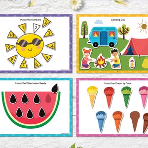 Summer Busy Book for Toddlers, Summer Printable Activity Book Pdf ...