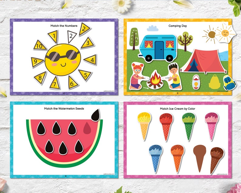 Summer Busy Book for Toddlers Summer Printable Activity Book - Etsy