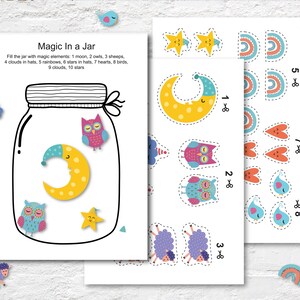Learn to Count Busy Book for Toddlers A4 - 6 Printable Games ...
