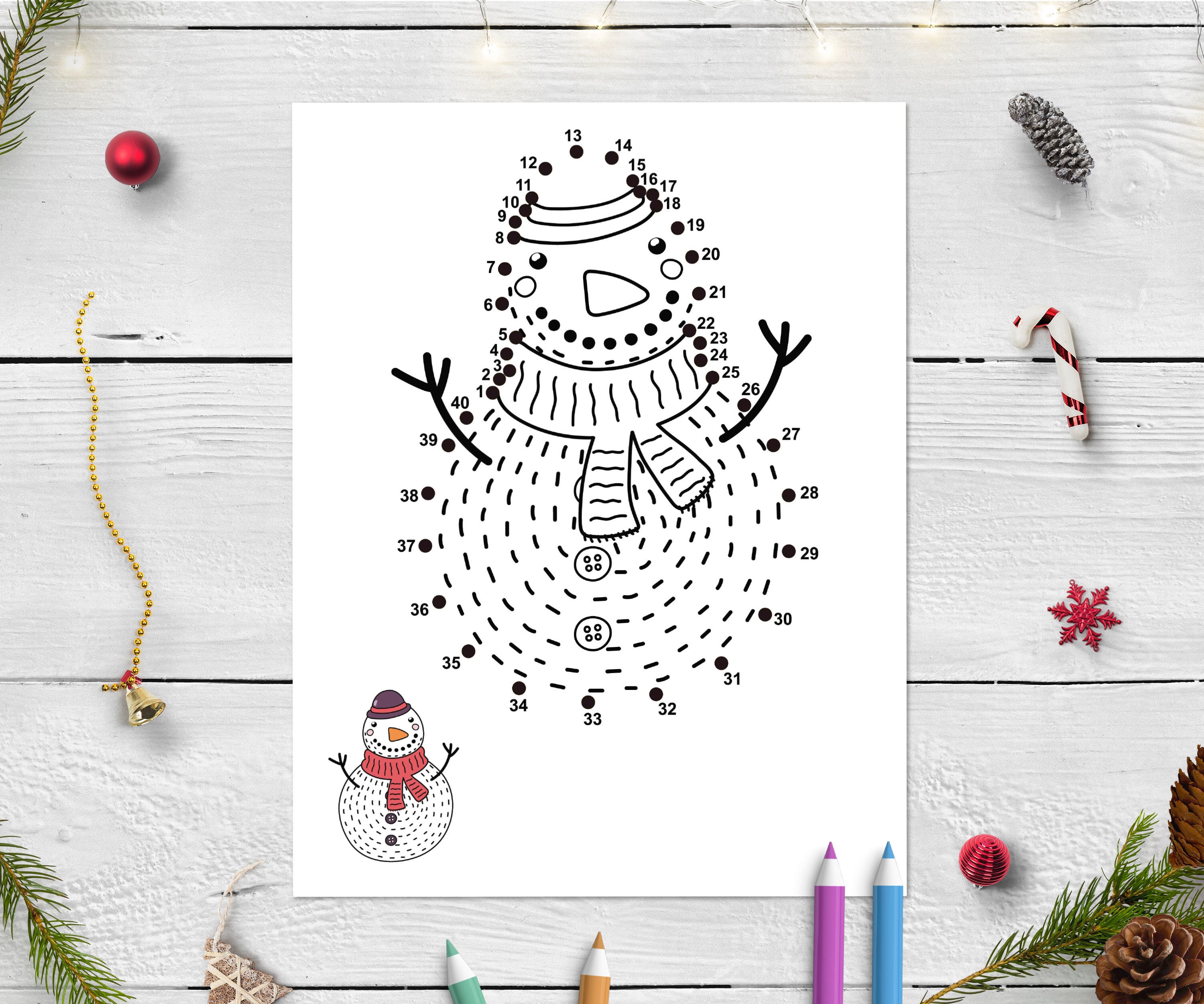 Christmas Dot to Dot Book for Kids PDF, 5 Printable Activity Pages ...