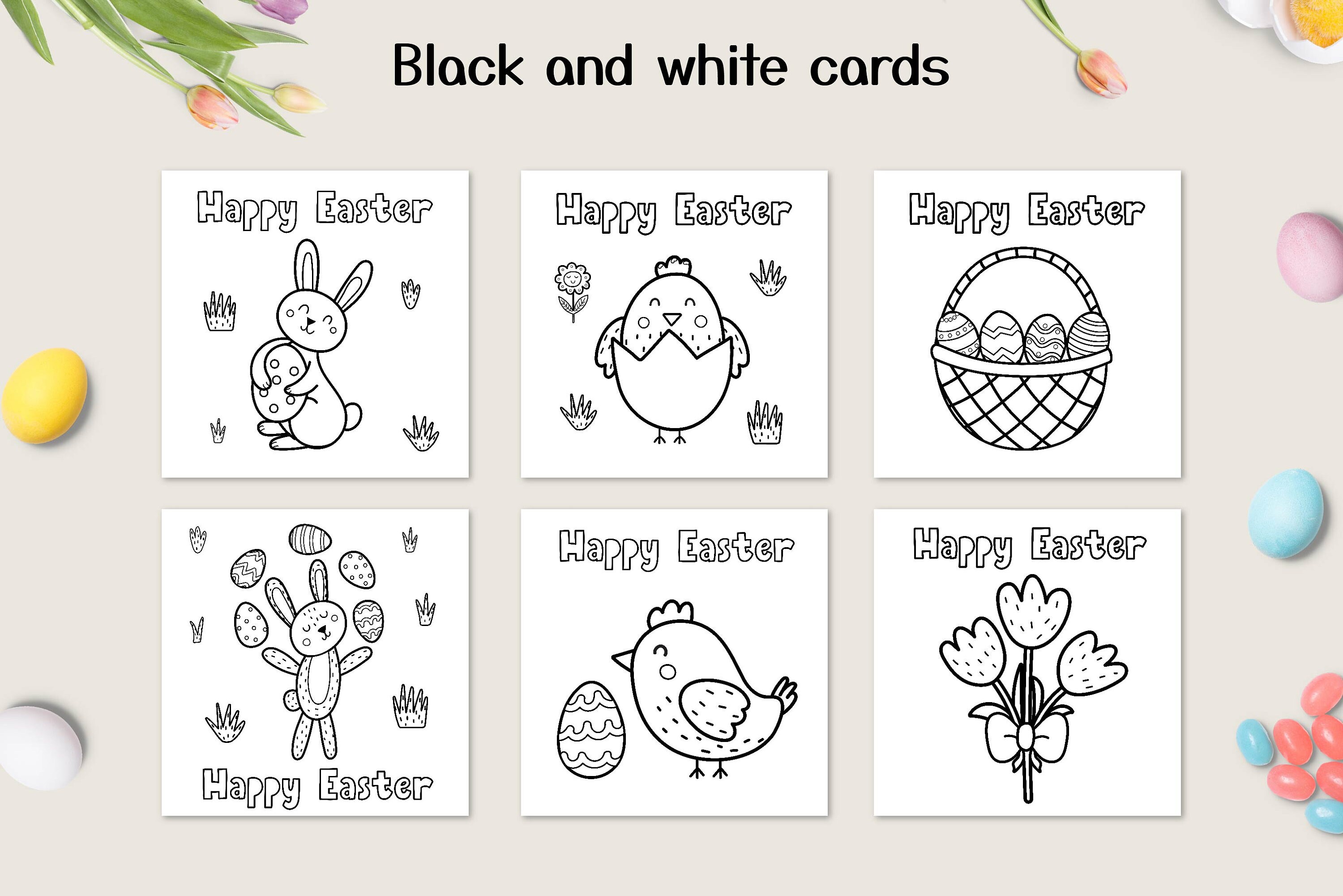 Easter Clipart Easter Cards Easter Digital Paper Easter | Etsy