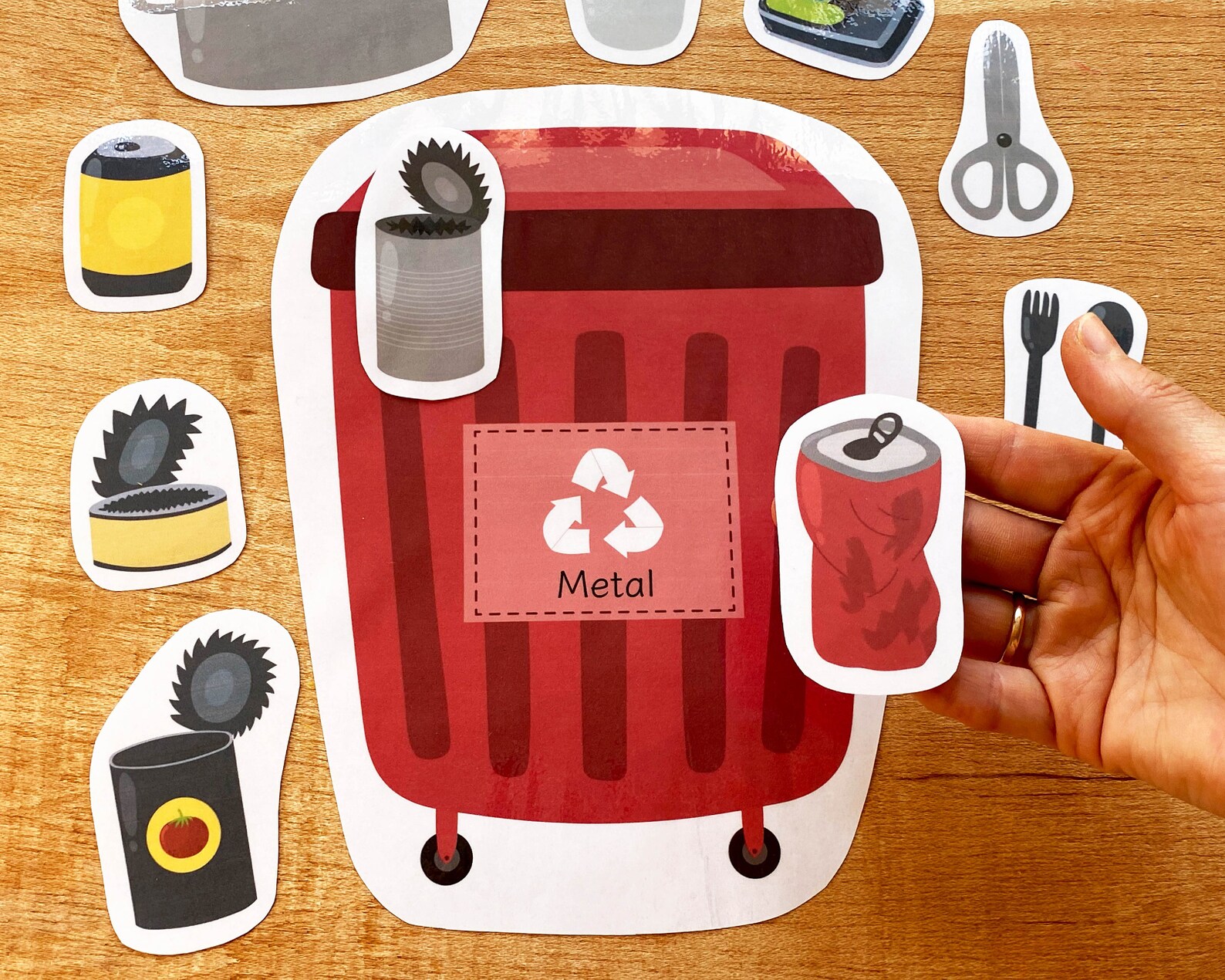 Waste Sorting Busy Book Printable Game for Toddlers Trash - Etsy