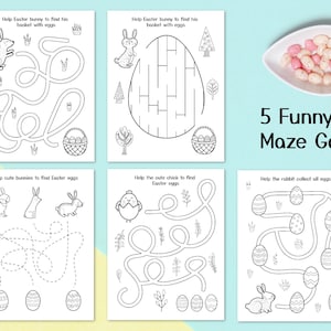 Easter Activity Book, Easter Printables Pdf, Spring Worksheets for Kids ...