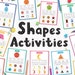 Shapes Activity Book, Shapes Busy Book, Shapes Matching Worksheets for ...