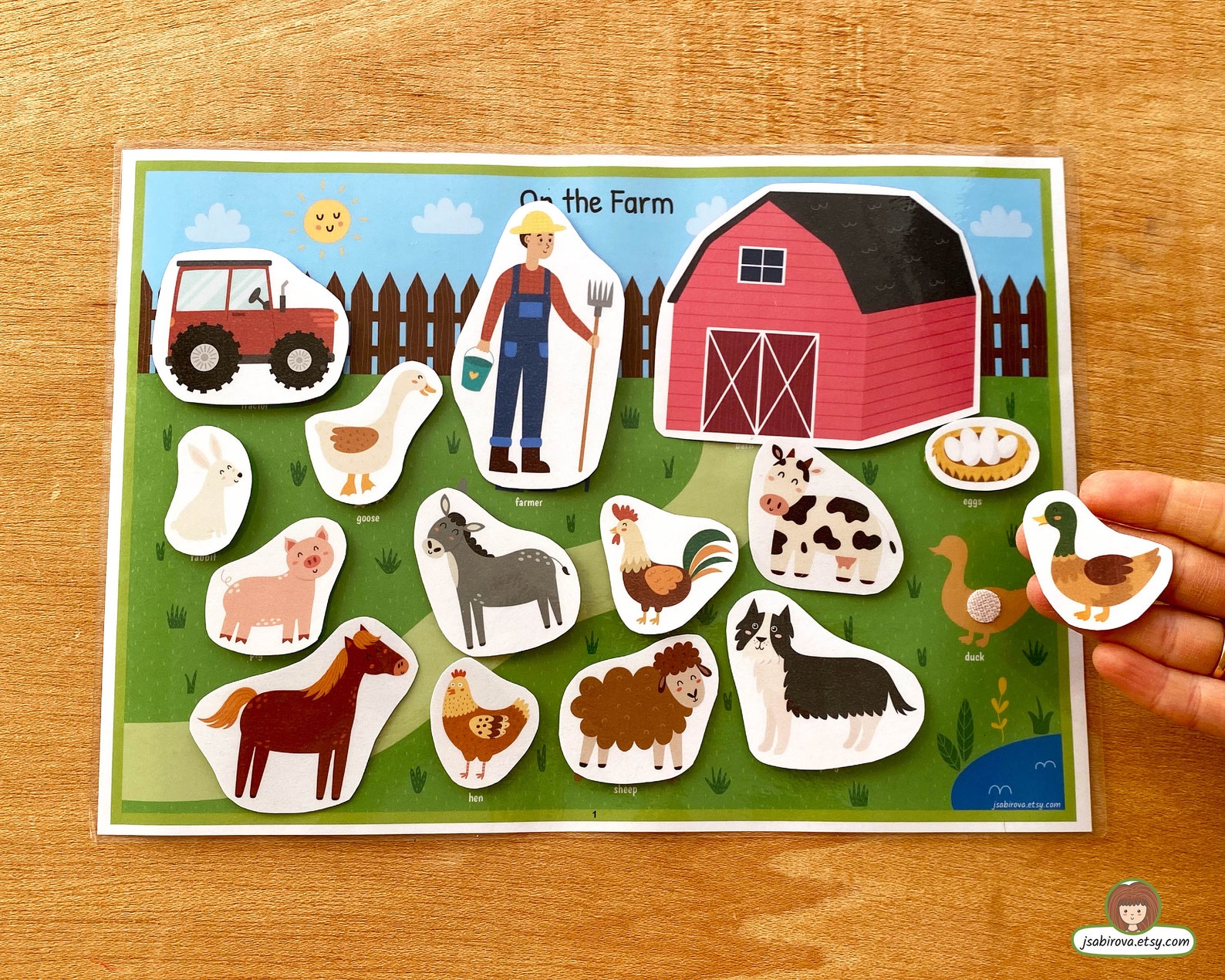 Farm Busy Book Printable, Toddler First Busy Book Pdf, Farm Animals ...