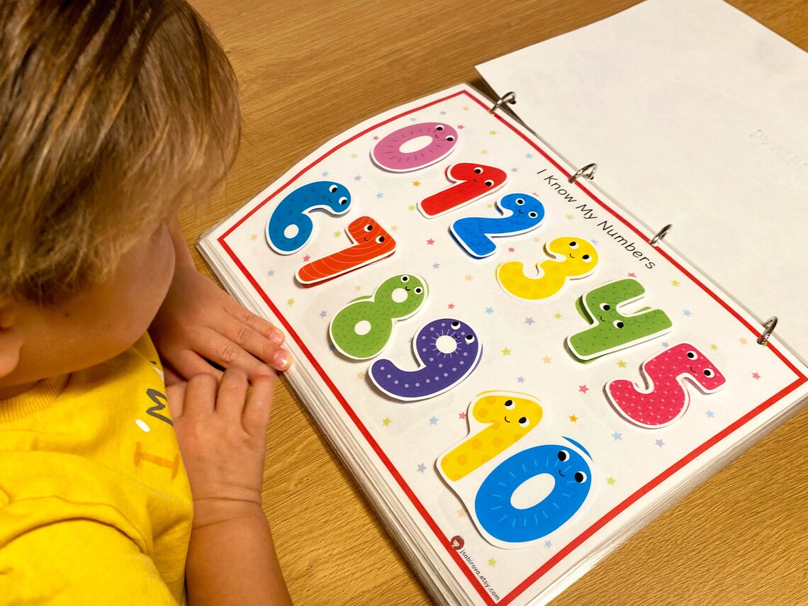 Numbers Busy Book Page, I Know My Numbers Matching Worksheet for ...