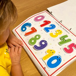 Numbers Busy Book Page, I Know My Numbers Matching Worksheet for ...