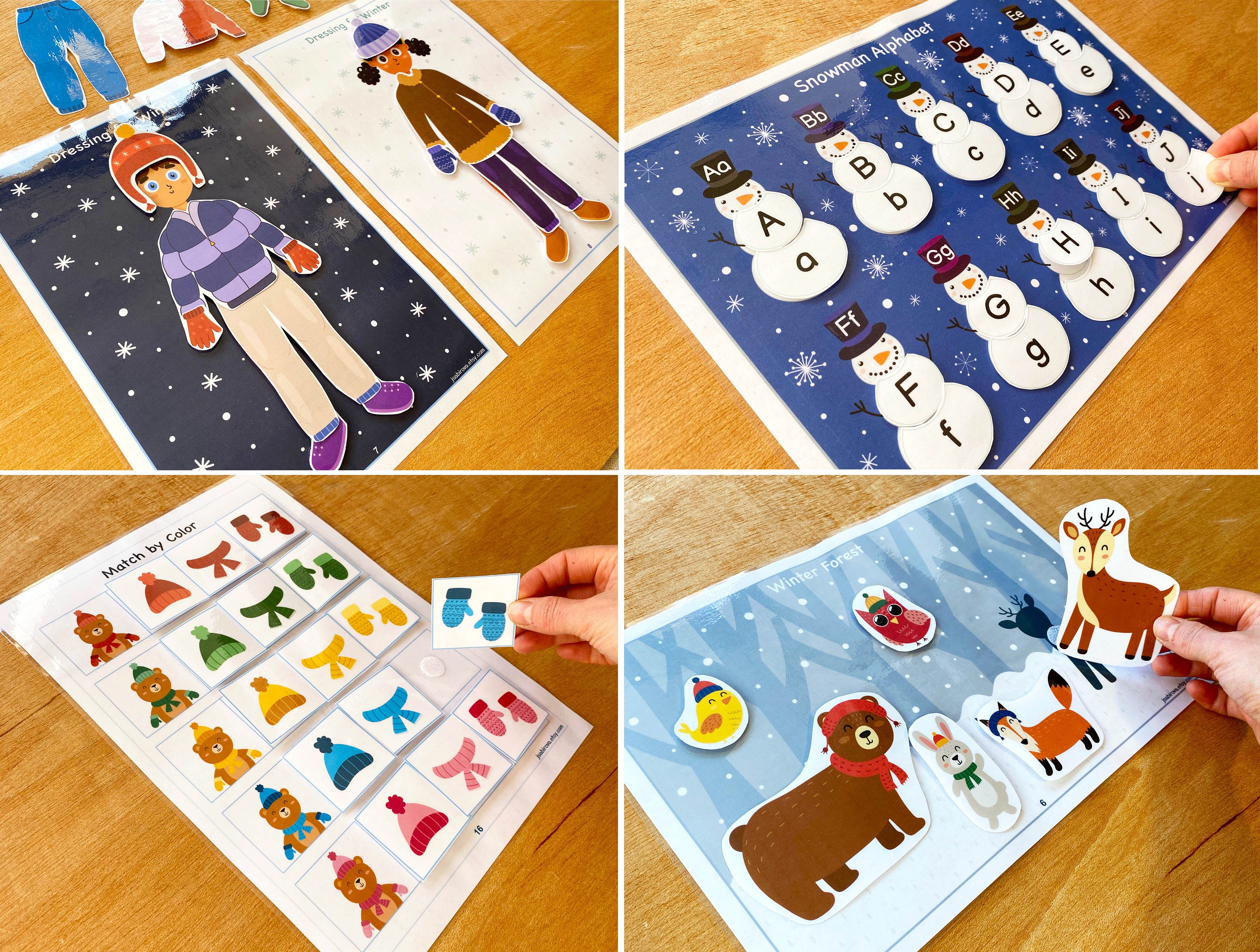 Winter Busy Book, Toddler Busy Book Printable, Quiet Book Pdf, Winter ...