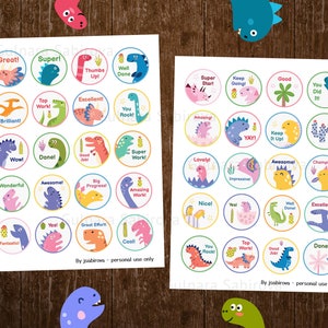 Teacher Reward Stickers Printable Pdf, Circle Stickers for Planner ...
