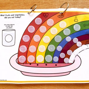 Eating Real Rainbow Worksheet, Printable Busy Book, Activity Page for ...
